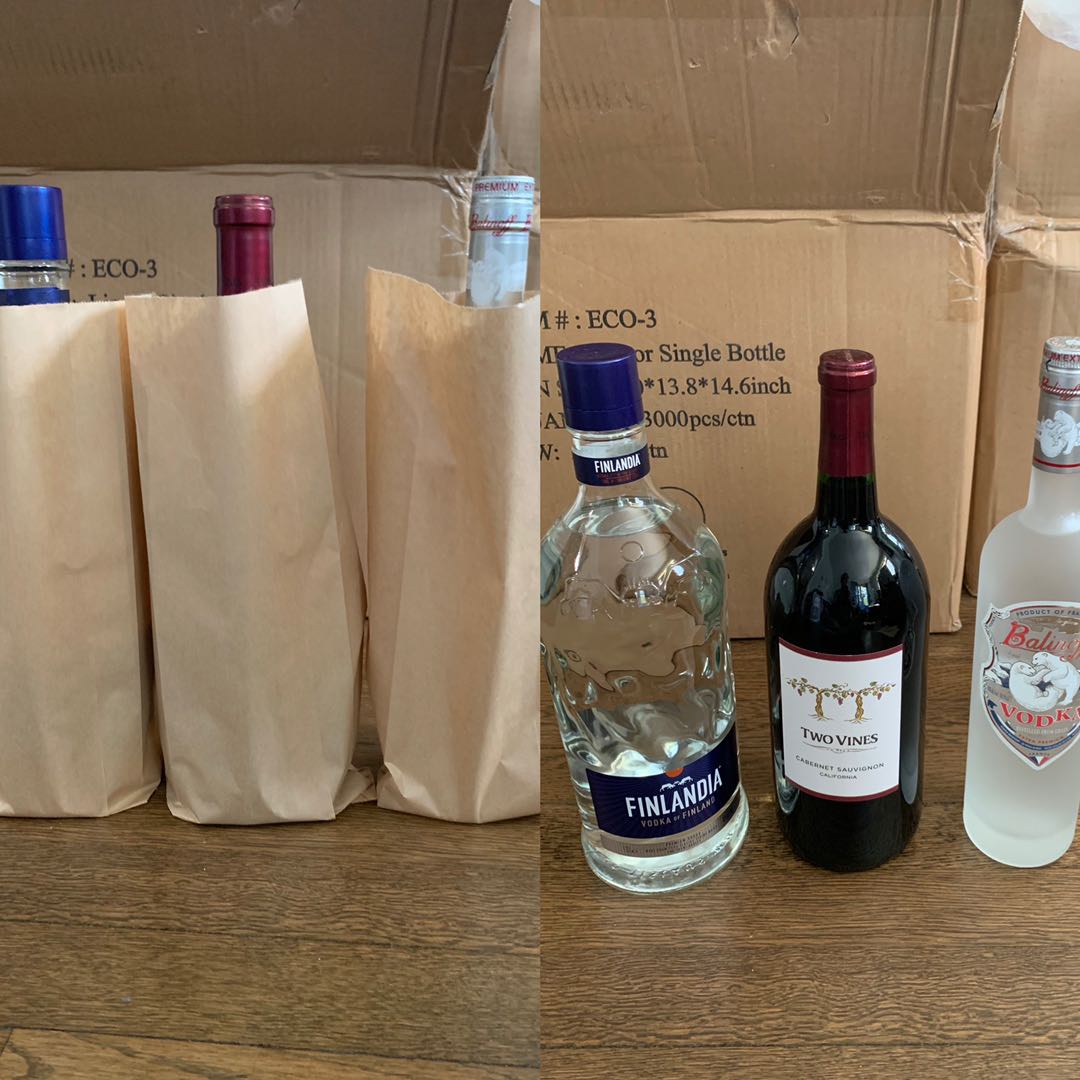 Liquor Quart 4 3/4" x 2 3/4" x 13"-3000/Box Fit Size: 750ml or 1.5L or ...